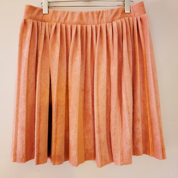 ASOS | Skirts | Asos Terry Cloth Pleated Mini | Poshmark